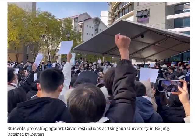 Blank Paper Protest in Harvard Square – Harvard Square